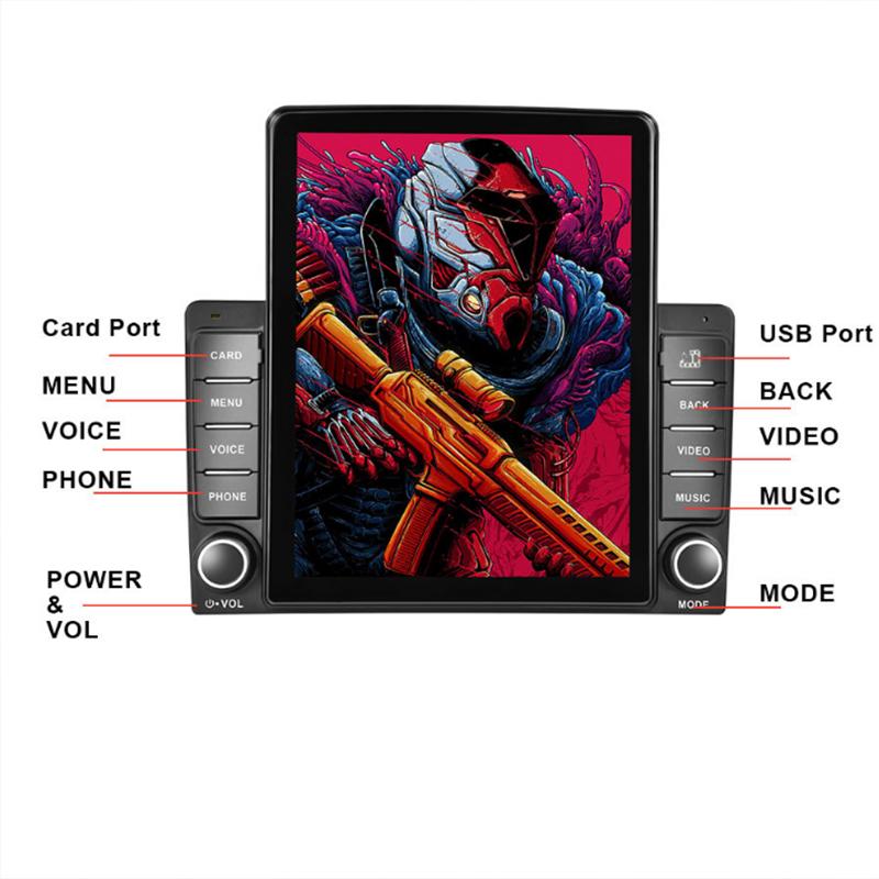 Buy 9.5 Inch Vertical Screen Car MP4 Player Car Radio Auto Radio ...