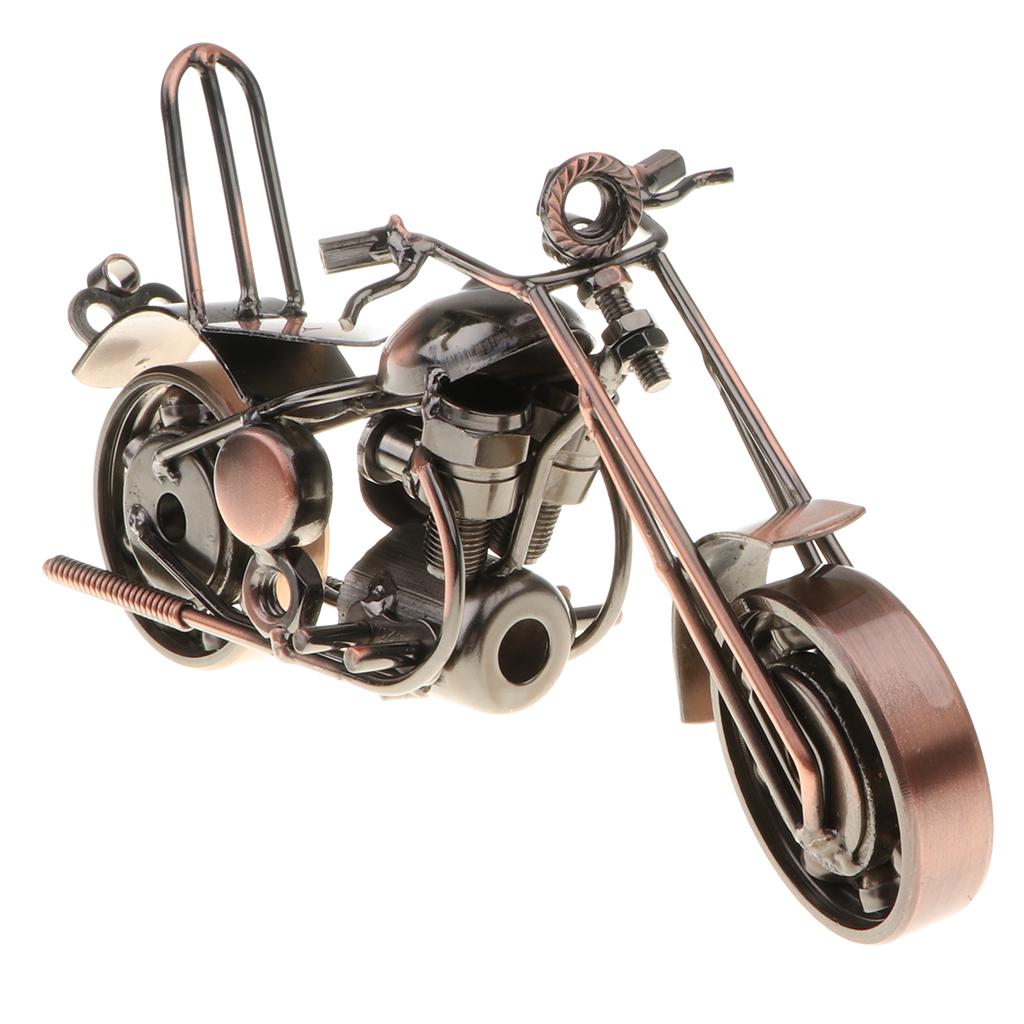 Buy Oldfashioned Motorcycle Motorbike Model Metalcraft Home Decor ...