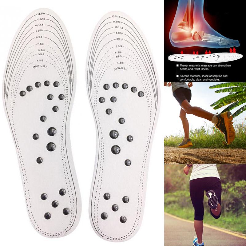 Buy Reflexology 1Pair Insole Massage Pads Magnetic Foot Relief Therapy ...