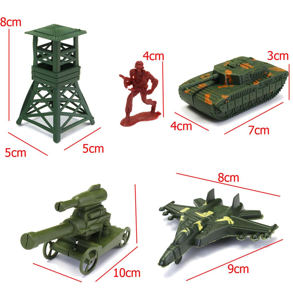 Buy 328Pcs Plastic Soldiers Army Military Model DIY War Scene Kids Toys ...