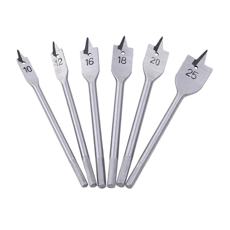 Buy Home Supplies 6pcs/Set High Carbon Steel Hex Shank Spade Bits Flat ...