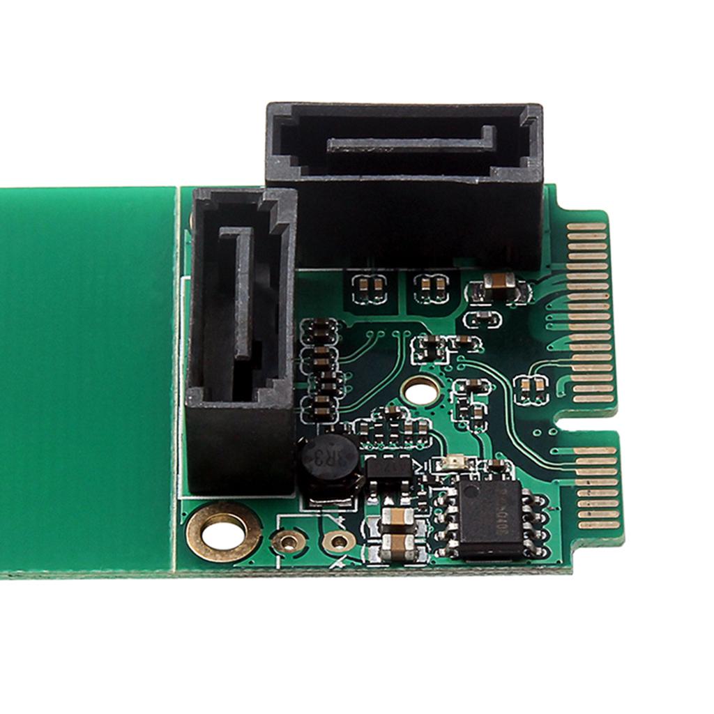 Buy SATA 6G 2Port Mini PCI Express Hard Drive Extension Card PCIE To ...