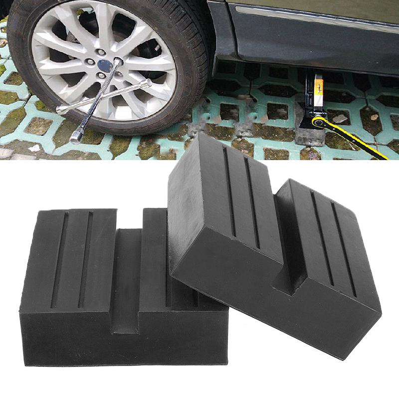 Universal Car Slotted Trolley Floor Jack Block Rubber Pad Lift Guard ...