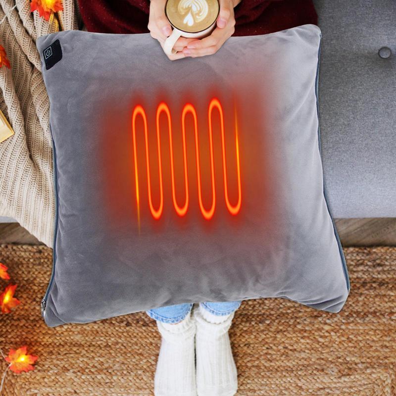 Cheap Heated Throw Pillow Hand Warmer Heating Lumbar Support Pillow For ...