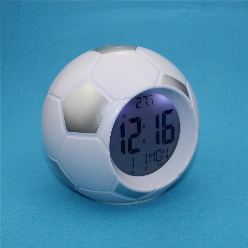 Buy Creative Football Shape Digital Alarm Clock LED Light Nightlight ...