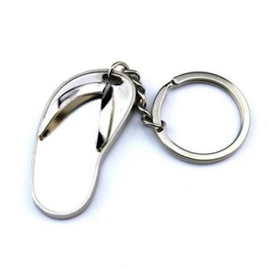 Buy 3D Pendant Creative Gift Flip Flop Keychain Metal Keyring Classic ...