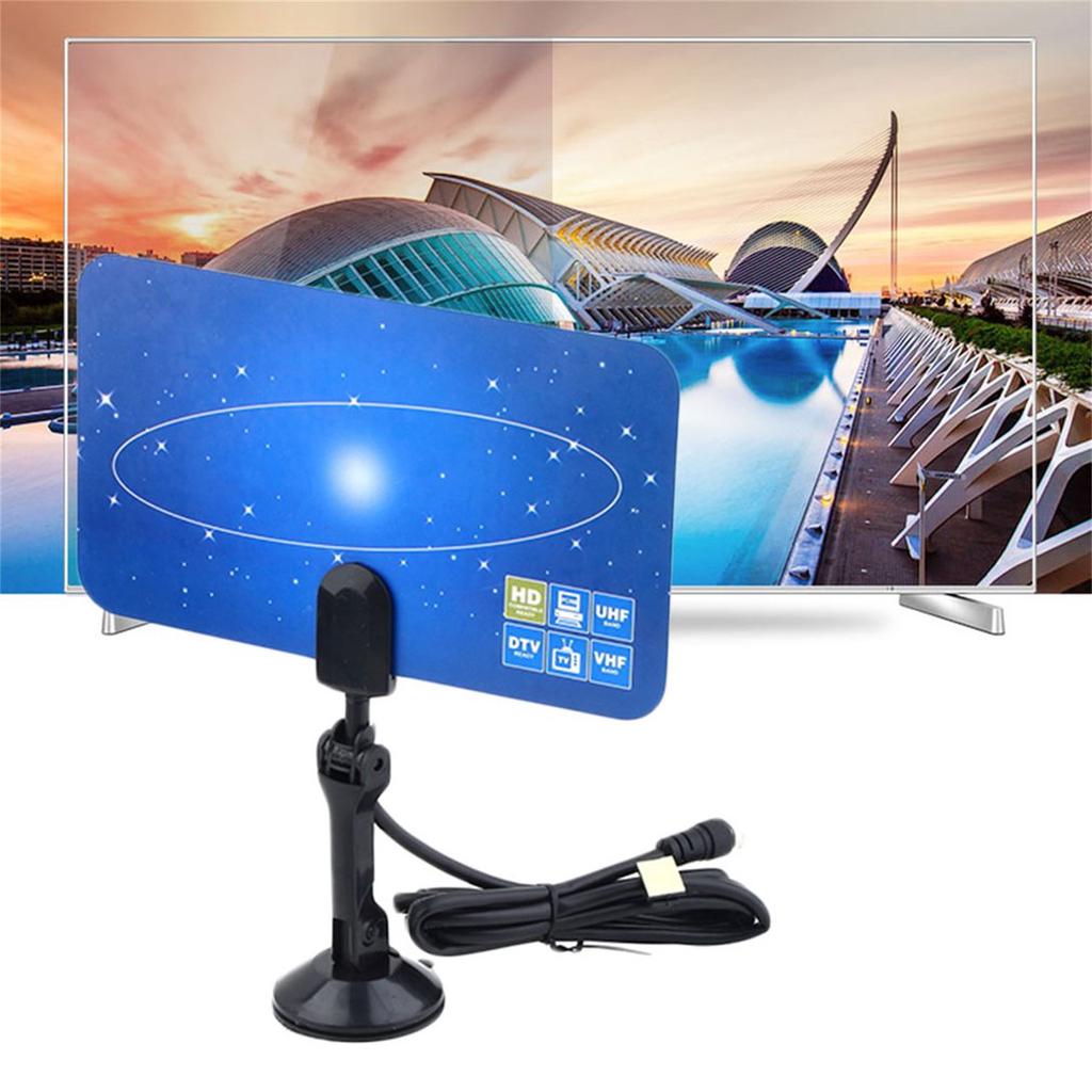 Buy Digital Indoor TV Antenna HDTV DTV Box Ready HD VHF UHF Flat Design ...