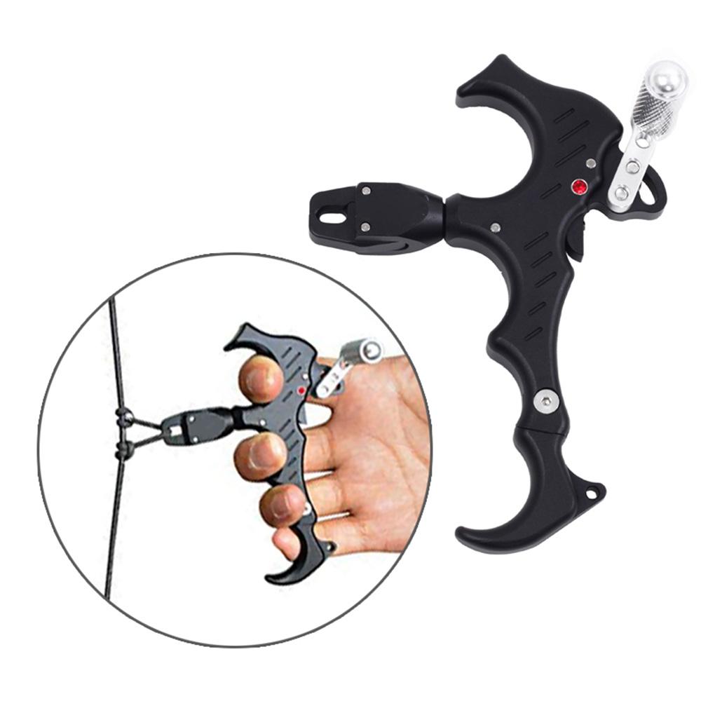 Buy Archery Release Aids 3 or 4 Finger Grip Thumb Caliper Trigger For ...