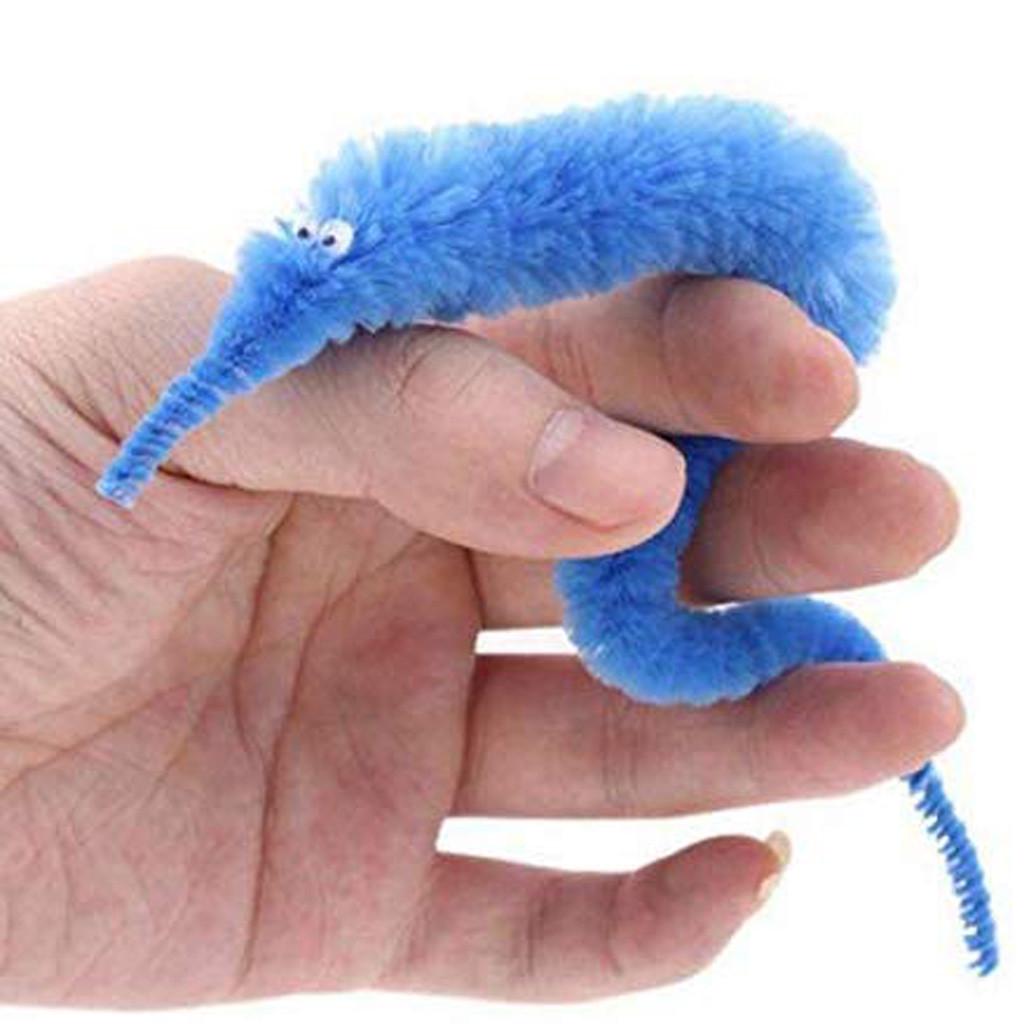 Buy Magic Worm Toys Wiggly Fuzzy Carnival Party Favors, Worm On a ...