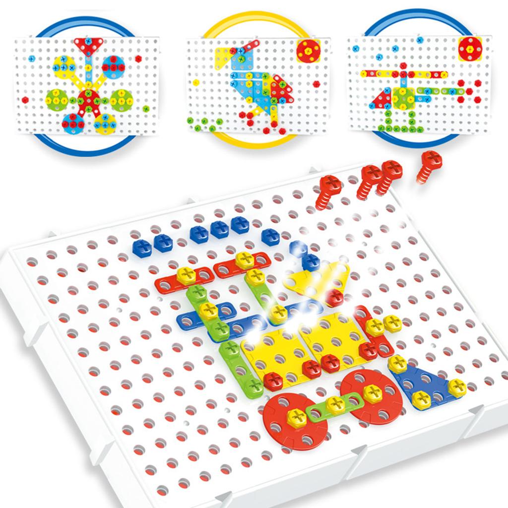 78pcs DIY Kids Screwing Blocks Toys Children Toys Drill Puzzle Early ...