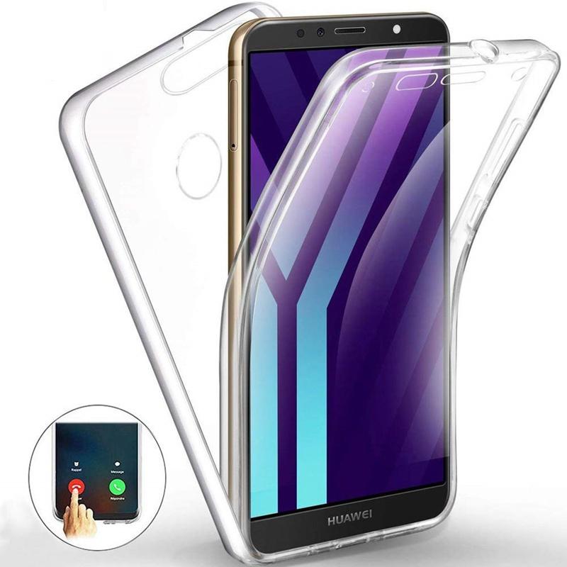 Double Protection Case Front and Back Cover For Huawei Y6P Y8P P Smart ...