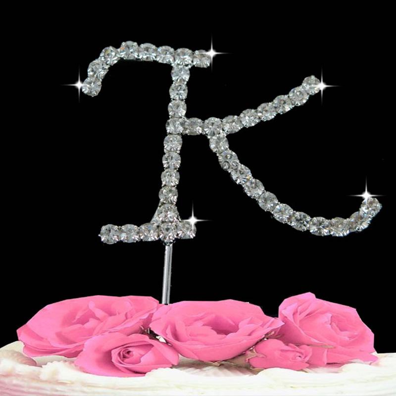 Cheap Rhinestone Crystal Letters Happy Birthday Cake Topper Words ...