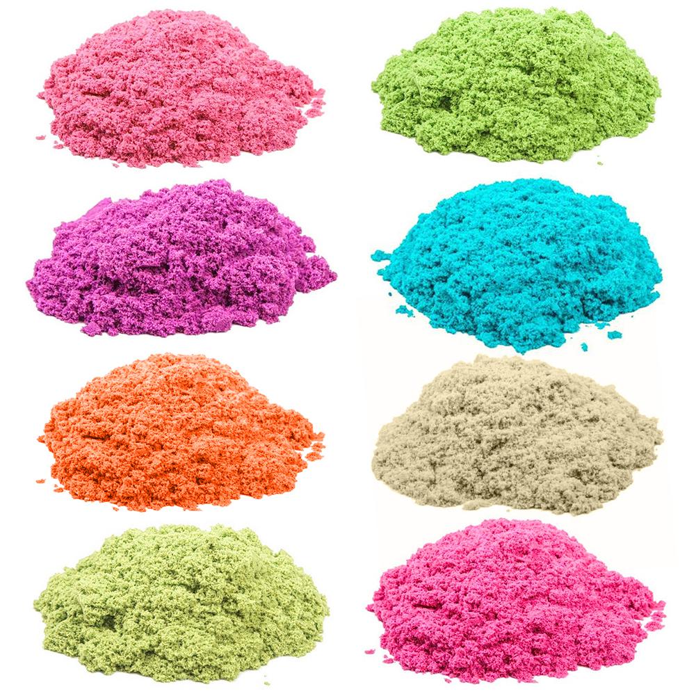 Buy 500g DIY Not Wet Sand Toys with Molds Educational Color Dynamic ...