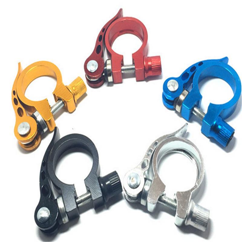 Buy Bike Cycling Saddle Seat Post Clamp Quick Release Style Outdoor ...