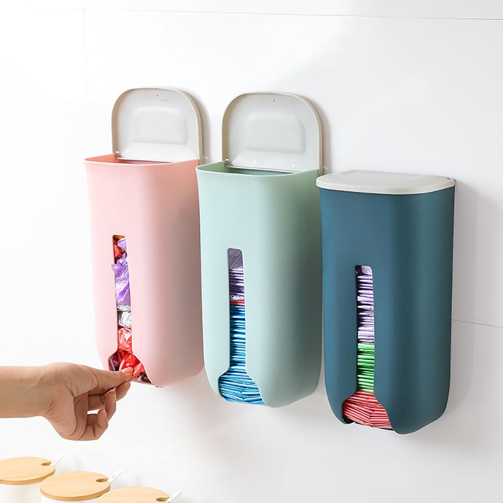 Buy [MLS] Wall-Mounted Wall Mount Carrier Bag Storage Container Holder ...