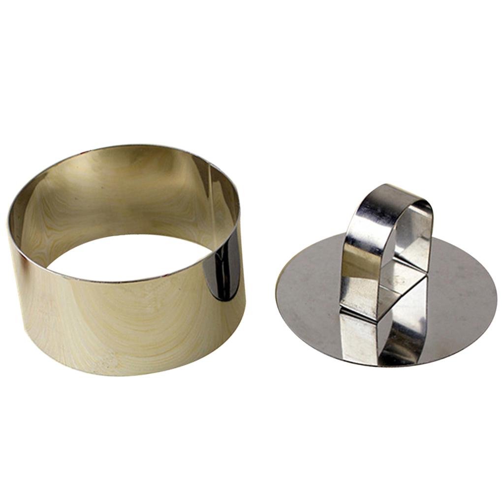 Buy DIY Stainless Steel Mousse Cake Ring Mold Flower Heart Round Square ...