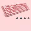 87/108 Keys Gaming Mechanical Keyboard, Colour: FY108 Pink Shell Pink ...