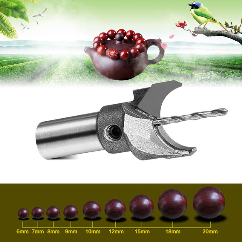 Buy ACEHE Hard Alloy Cutter 6mm-35mm Router Bit Wooden Bead Ball ...