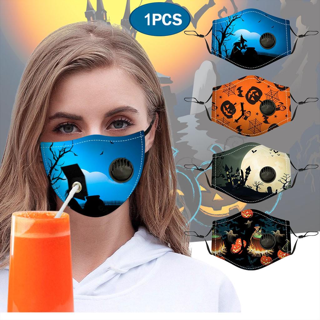 Buy Halloween Adult Drinking Face Mask With Hole For Straw And Breather ...