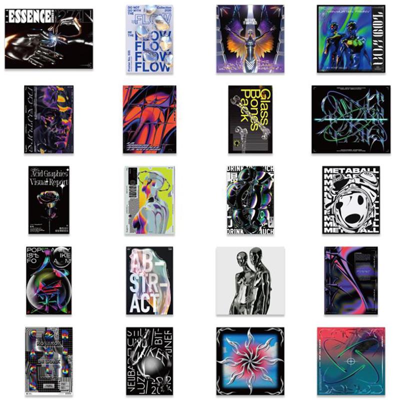 Cheap 40 Pieces Of Psychedelic Acid Graphic Art Graffiti Stickers ...