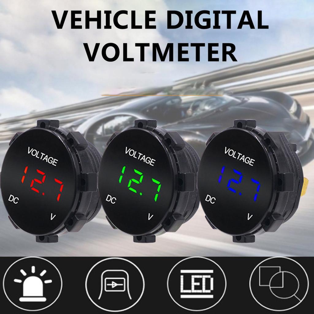 Buy VOL Car Modified Instrument Car Voltmeter Meter Universal ...