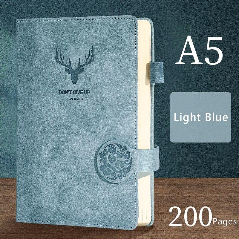 Cheap A5 Journal Notebook 200 Pages Retro Planner Office Work Business ...