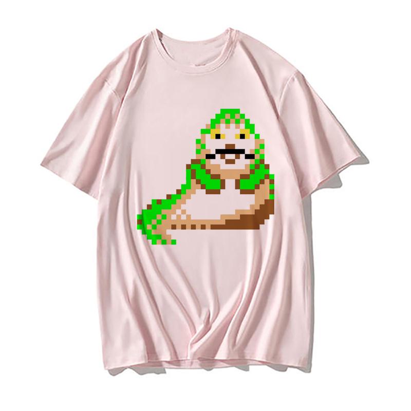 Buy Star Wars Jabba The Hutt Yoda Pixel Art Anime T Shirt Funny Cartoon ...