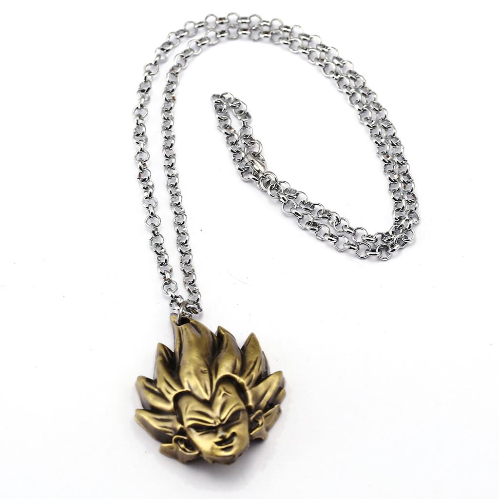 Buy Fashion Anime Dragon Ball 3D Super Saiyan Statement Necklace Dragon ...
