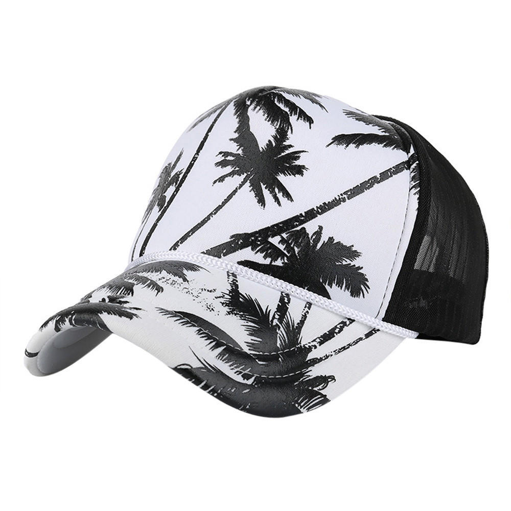Buy FirstMet Women Men Coconut Tree Printing Baseball Cap Snapback Hip ...