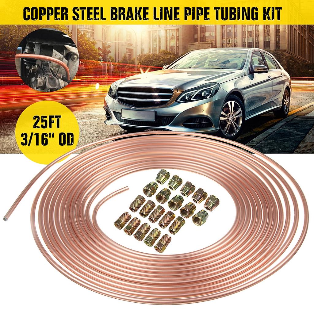 Cheap 25Ft Roll Tube Coil Of 3/16" OD Copper Brake Pipe Hose Line ...