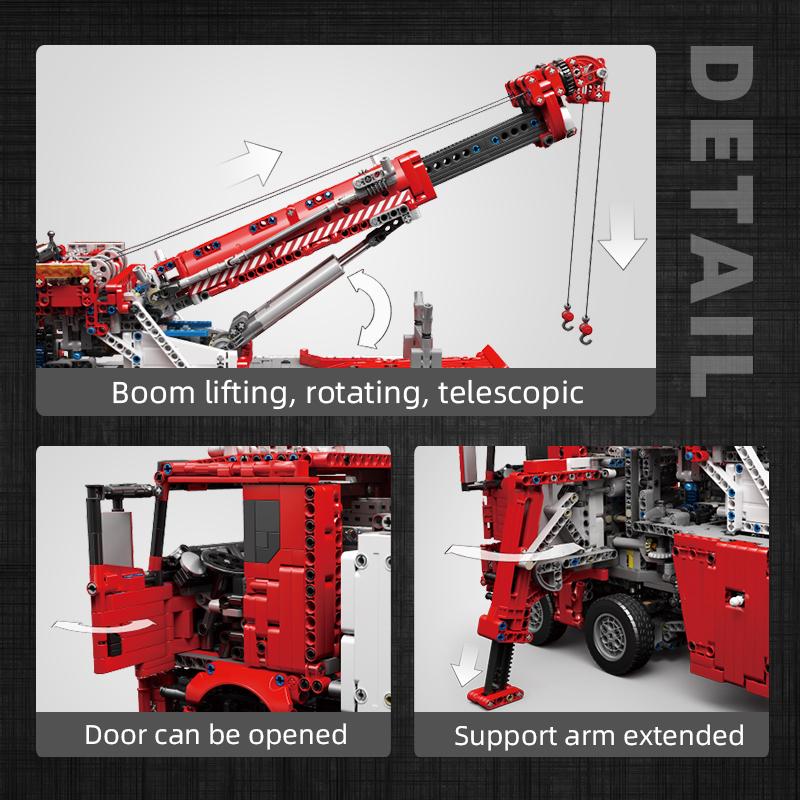 Buy MOULD KING 17027 17028 Technical Building Blocks RC Motorized Fire ...