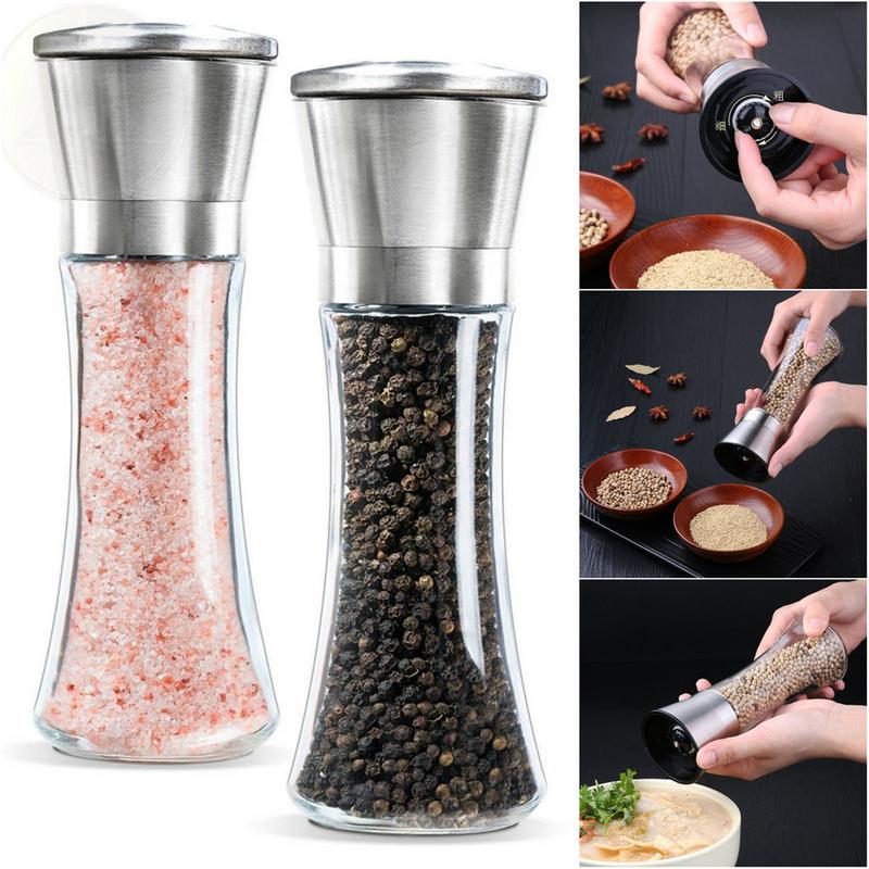 Buy 304 Stainless Steel Pepper Grinder Manual Pepper Grinding Mill ...