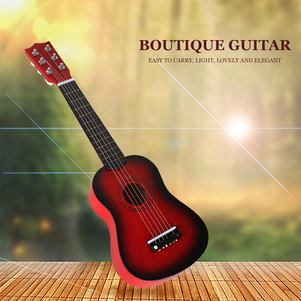 Buy 21 inch Portable Mini Guitar Wood 6 Strings Ukulele Musical ...