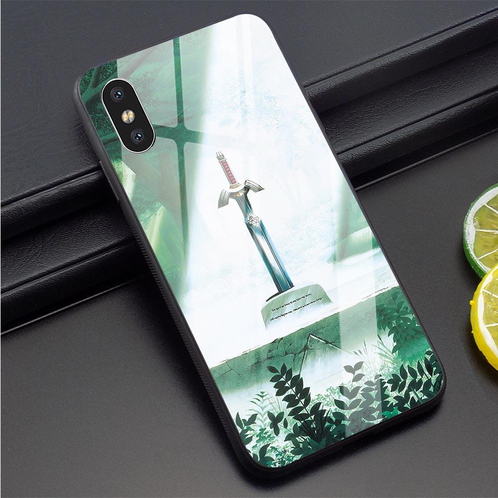 Buy The Legend of Zelda Glass Phone Case for iPhone 11 Pro Max 5 5S SE ...