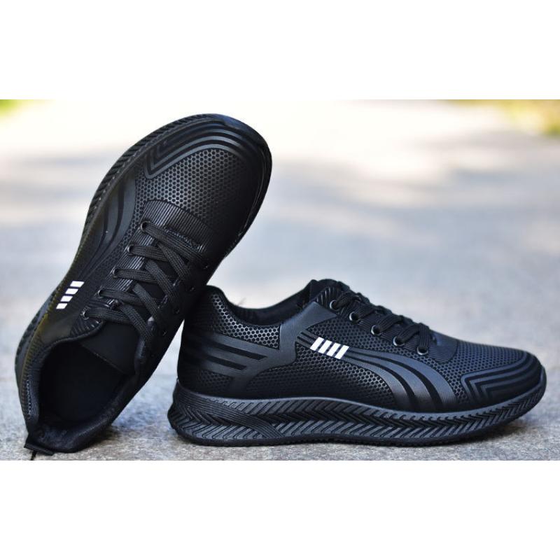 Cheap Non-slip Men's Leather Upper Shoes Waterproof Sneakers Soft ...