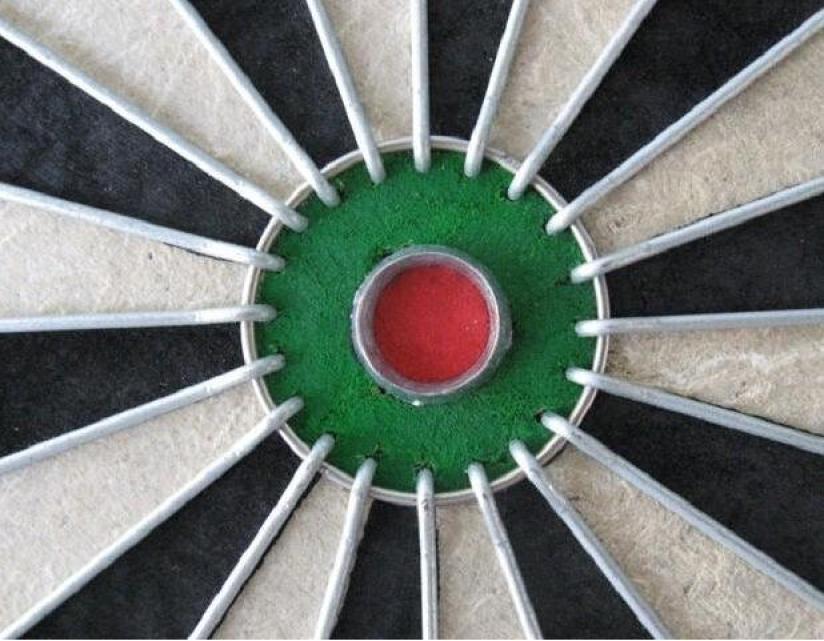Buy 40cm Darts Plate Double-sided Flocking Dart Board Professional Suit ...