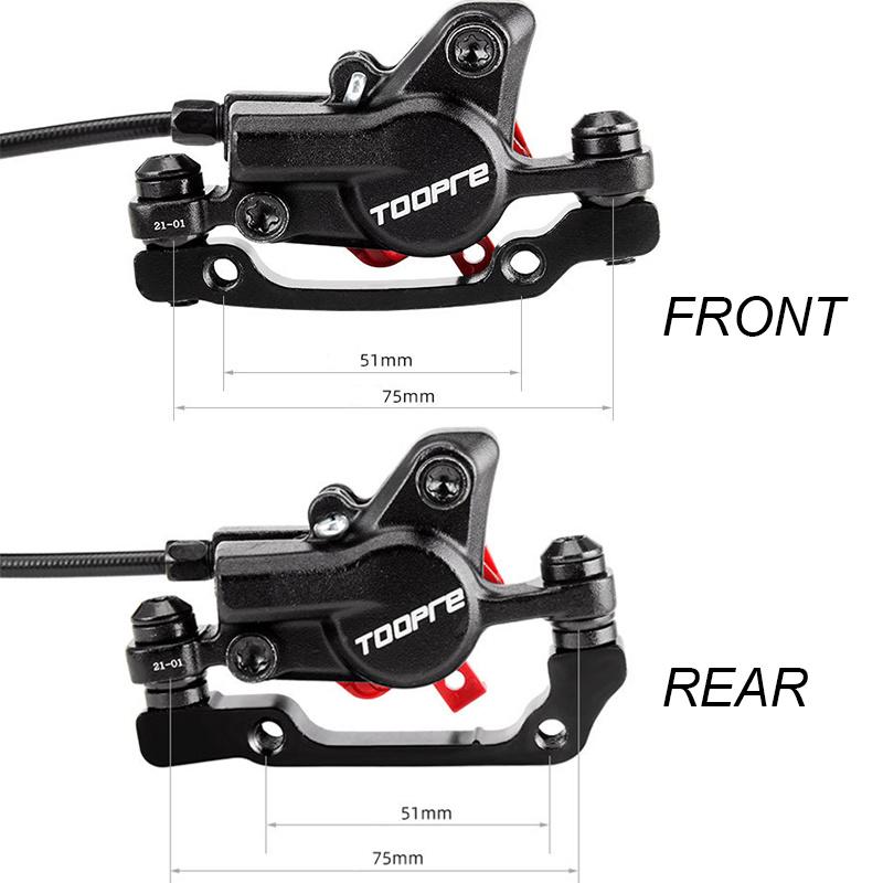 Buy Toopre Bicycle Brake MTB Hydraulic Disc Brake Calipers Front Rear ...