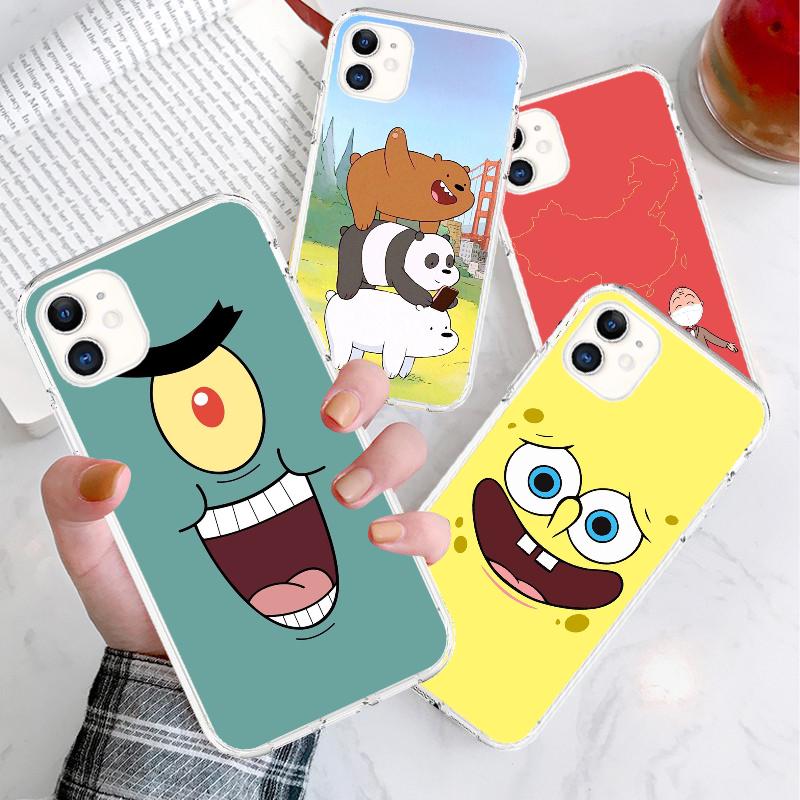 SpongeBob TPU+PC Phone Cases Covers for Apple iPhone 5 6 Plus 11 for ...