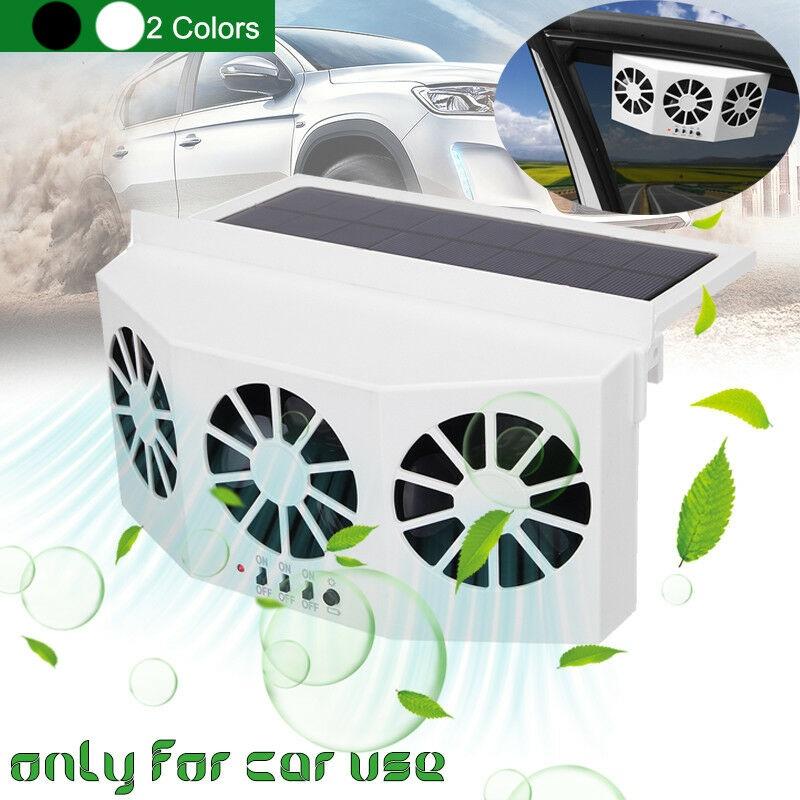 Buy Solar Power Car Window Air Vent Auto Ventilato Conditioner Cool 3 ...