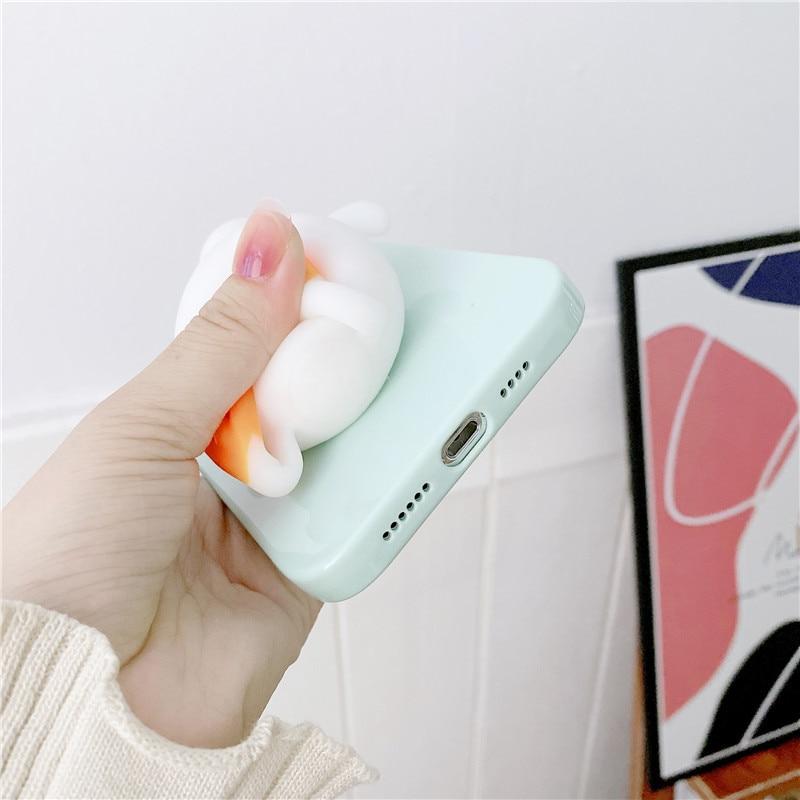Buy Squeeze Toy 3D Lovely Duck Antistress Case for Iphone Xs Max 11 12 ...