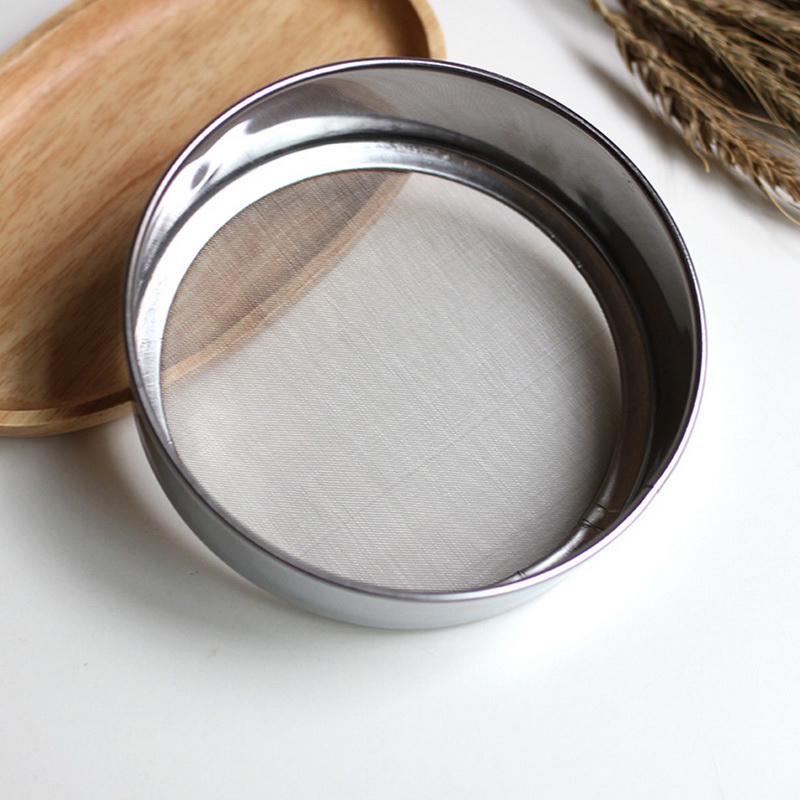 Dozzlor Kitchen Fine Mesh Flour Sifter Professional Round Stainless ...