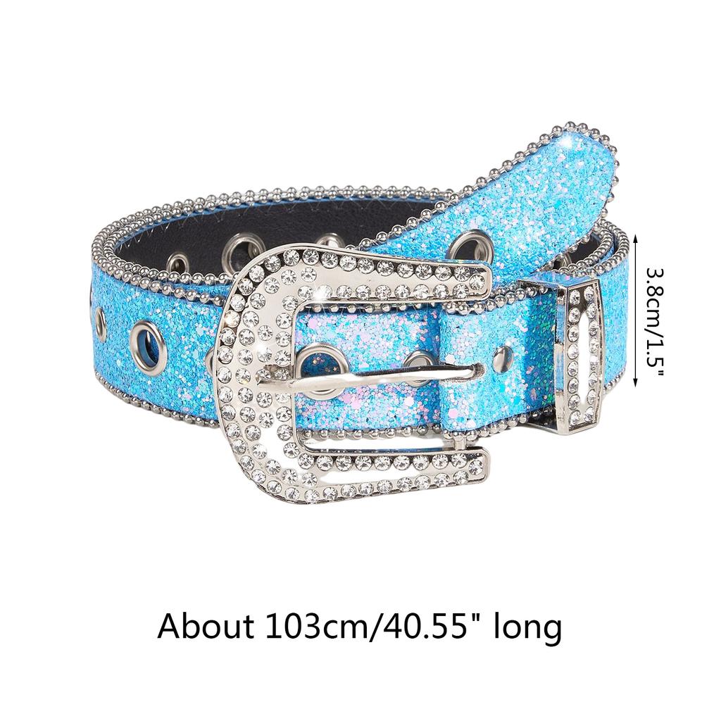 Cheap Adult Full Diamond Belt for Dress Adjustable Pin Buckle Waist ...