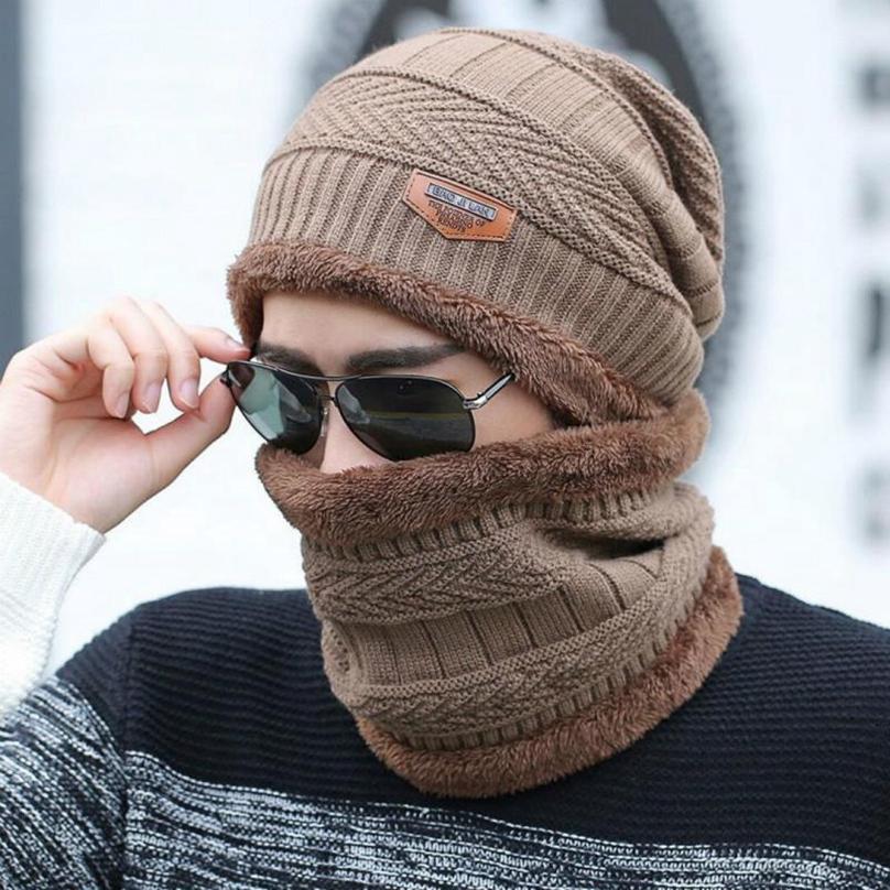Men European Style Fashion Outdoor Warm Hip Hop Caps Winter Knitted ...
