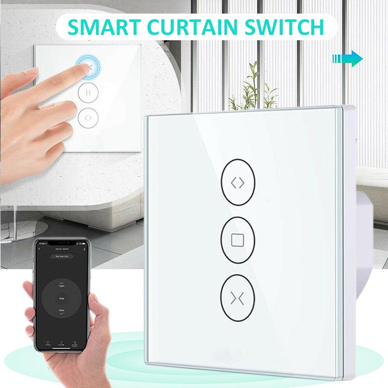 Mayitr New Smart Roller Shutter Timer WiFi Curtain Switch Voice Remote ...