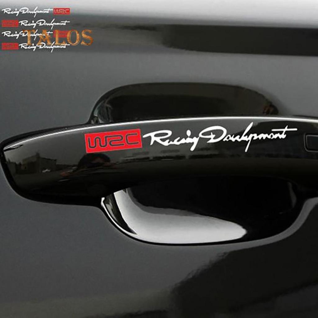 Buy 4Pcs WRC Door Handle Stickers Decal Rally Car for Lada Opel For ...