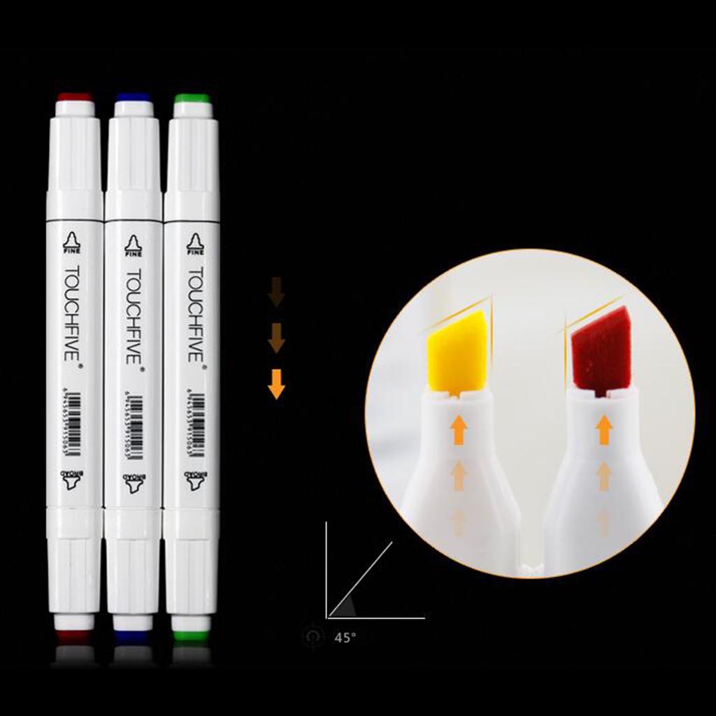 80 Colors Dual Markers Brush Pen, Colored Pen Fine Point Art Marker ...