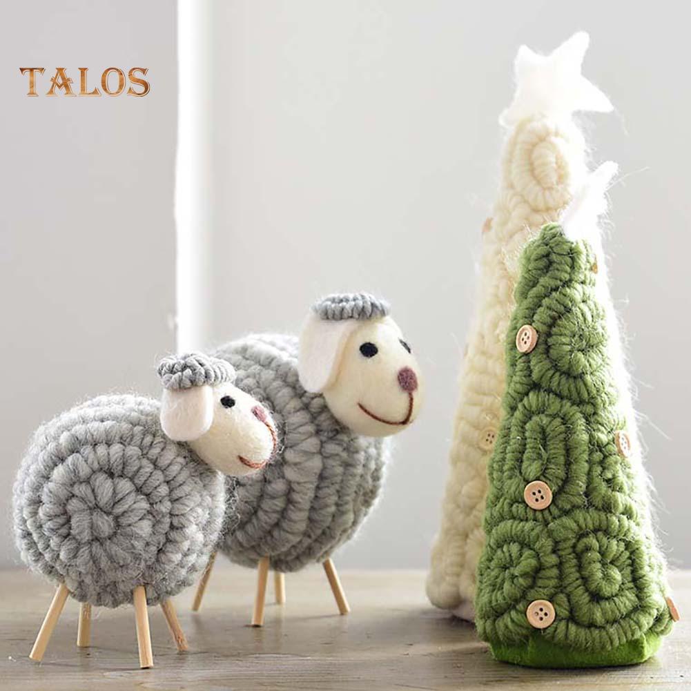 Buy TMC Sheep Model Felt Plush Toy Doll Christmas Kids Gift Room ...