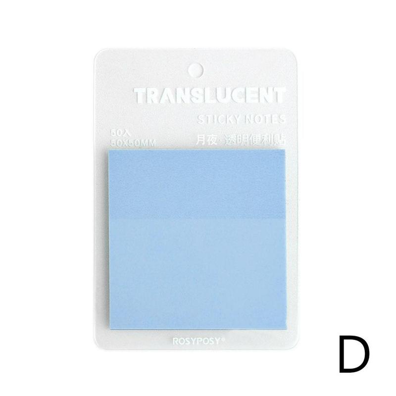 Buy Transparent Memo Pads Waterproof PET Sticky Note Message Paper ...