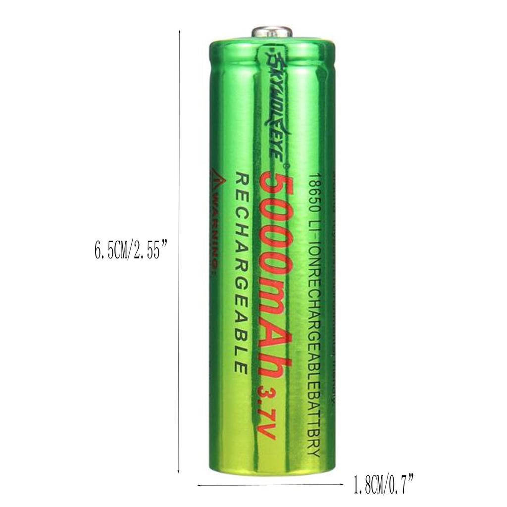 Buy 3.7V 18650 5000mAh Rechargeable Battery High Capacity Li-ion ...
