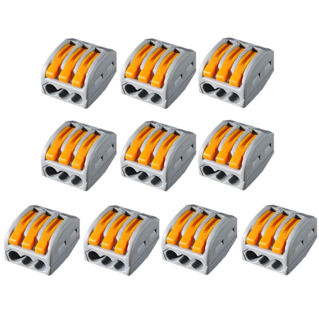 Buy 10pcs 3 Way Cable Wire Connector PCT-213 Electric Cable Wire ...